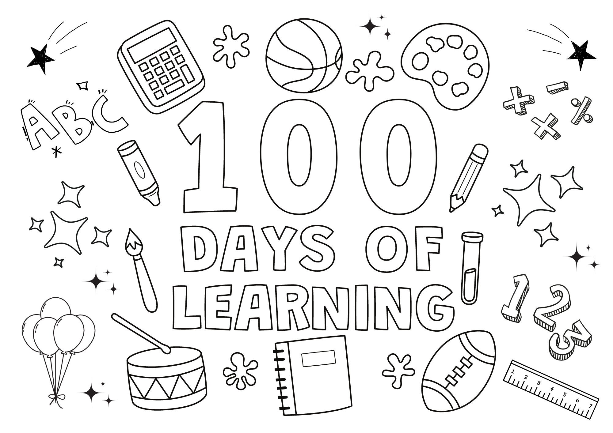 100 Days of School | 100th Day of School | Kindergarten Worksheets ...
