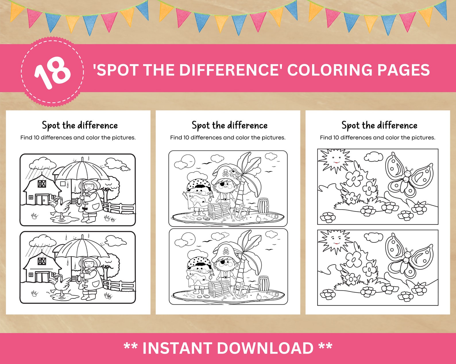 Spot the Difference Activities Spot the Difference Printable Pages Kid ...