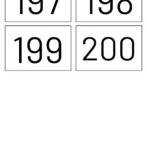 Number Flash Cards 101-200: Printable Numeracy Aid (digital Download ...