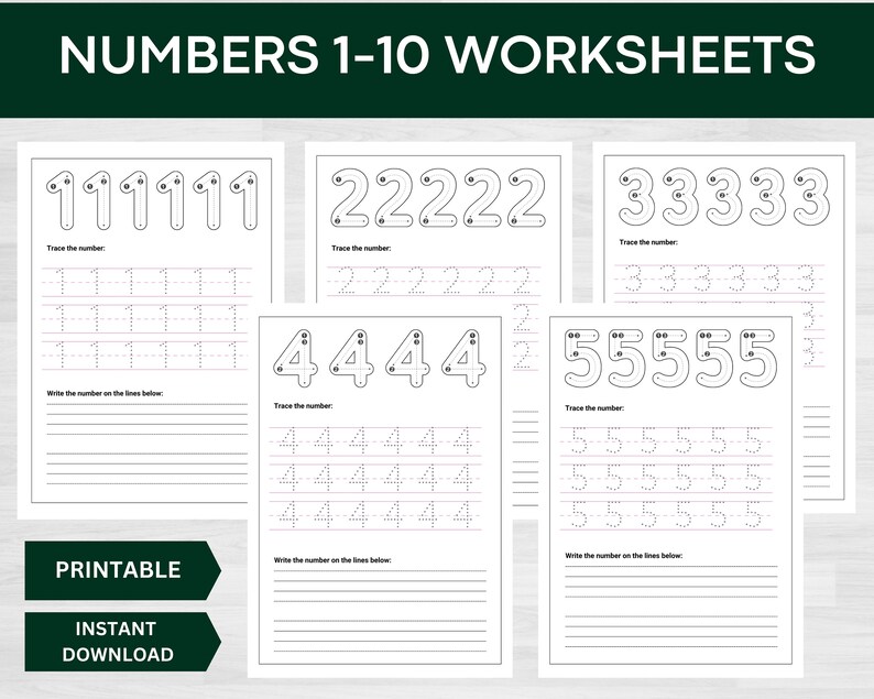 Numbers 1-10 Worksheets Numbers 1-10 Numbers 1-10 Activities Numbers 1 ...