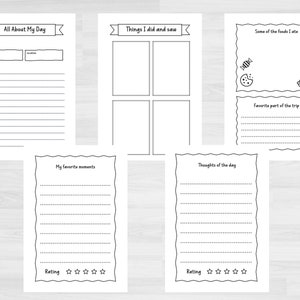 Travel Journal Printable | Travel Journal Kids | Travel Journal Digital ...