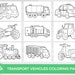Transport Vehicles Coloring Pages Transport Vehicle Coloring Activities ...