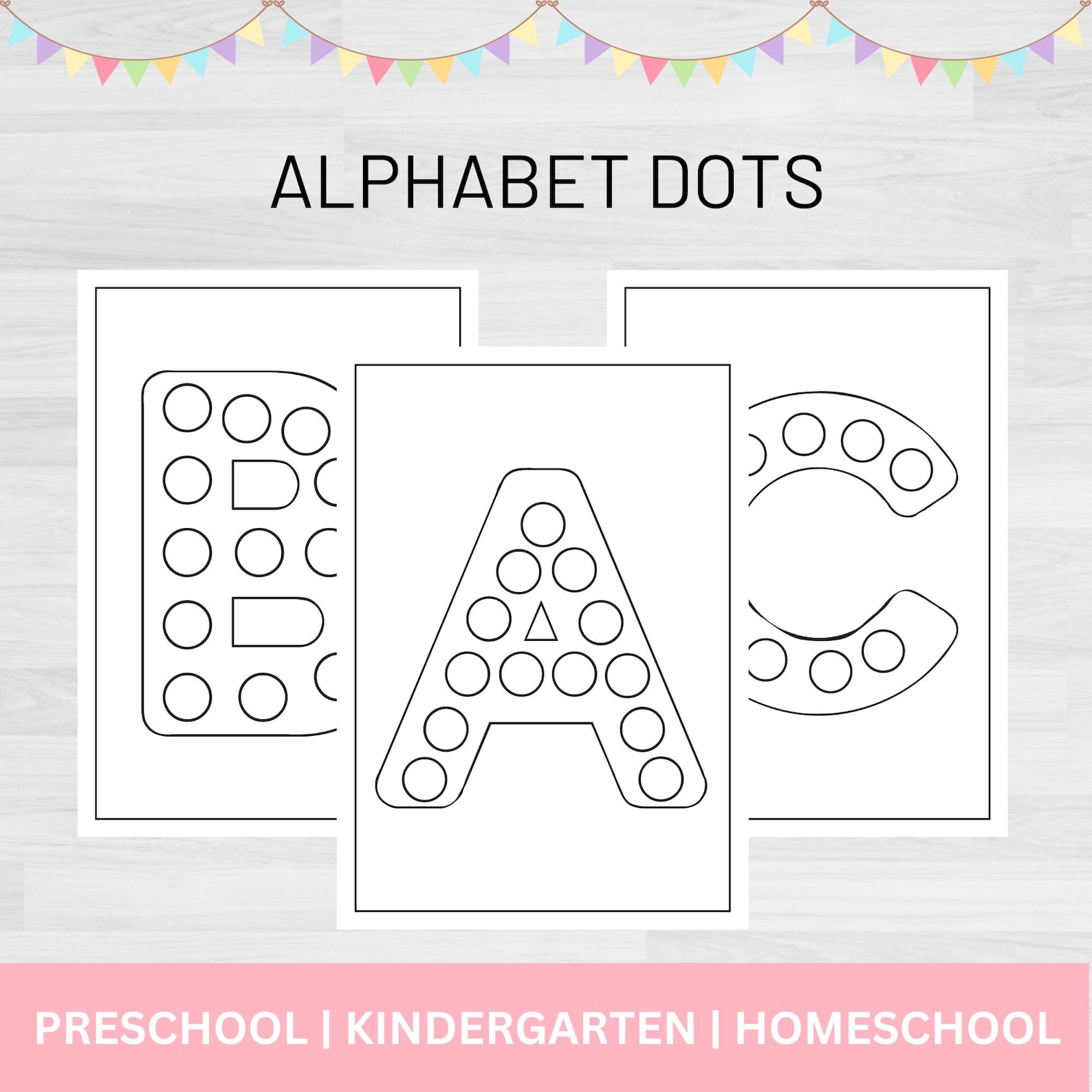Alphabet Dot Marker Printables: ABC Dot Activities (digital Download ...