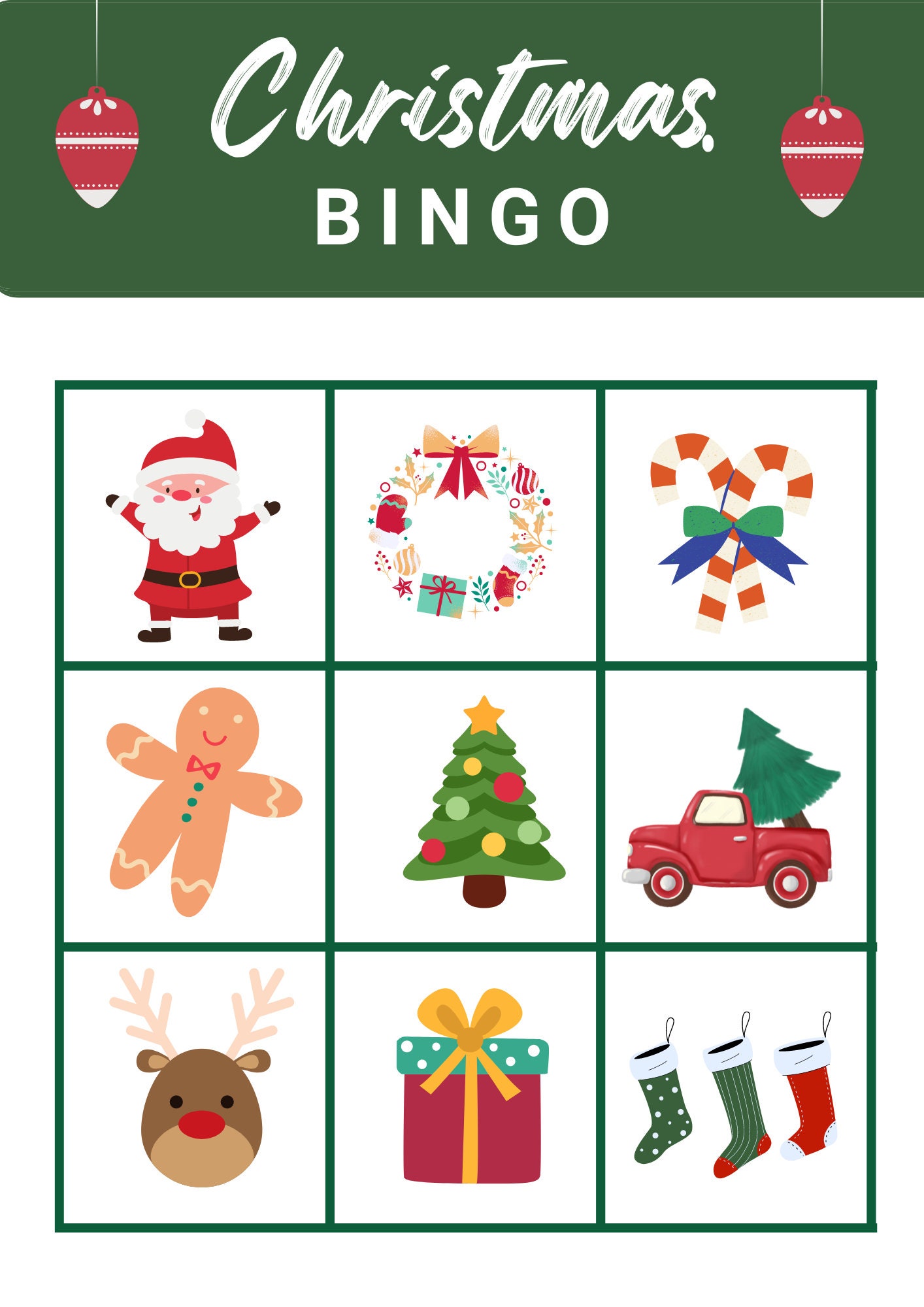 Christmas Bingo Cards Christmas Bingo Printable Christmas Activities ...