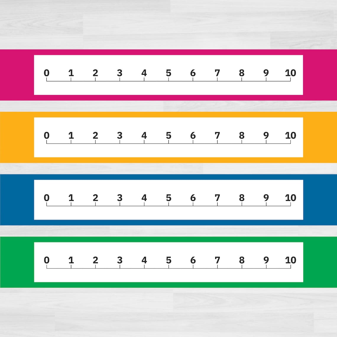 Printable Number Line 0-10: Colorful Classroom Resource (digital ...