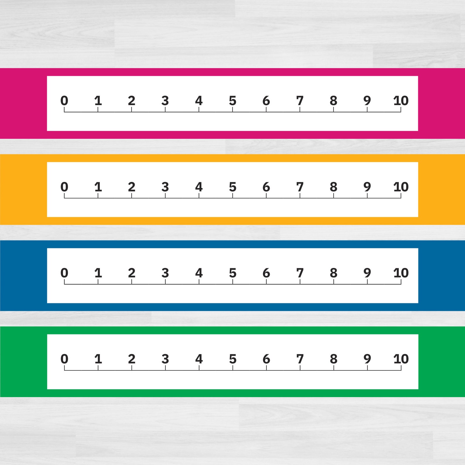 Printable Number Line 0-10: Colorful Classroom Resource (PDF) - Etsy