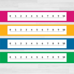 Printable Number Line 0-10 | Number Line Printable | Counting to 10 ...