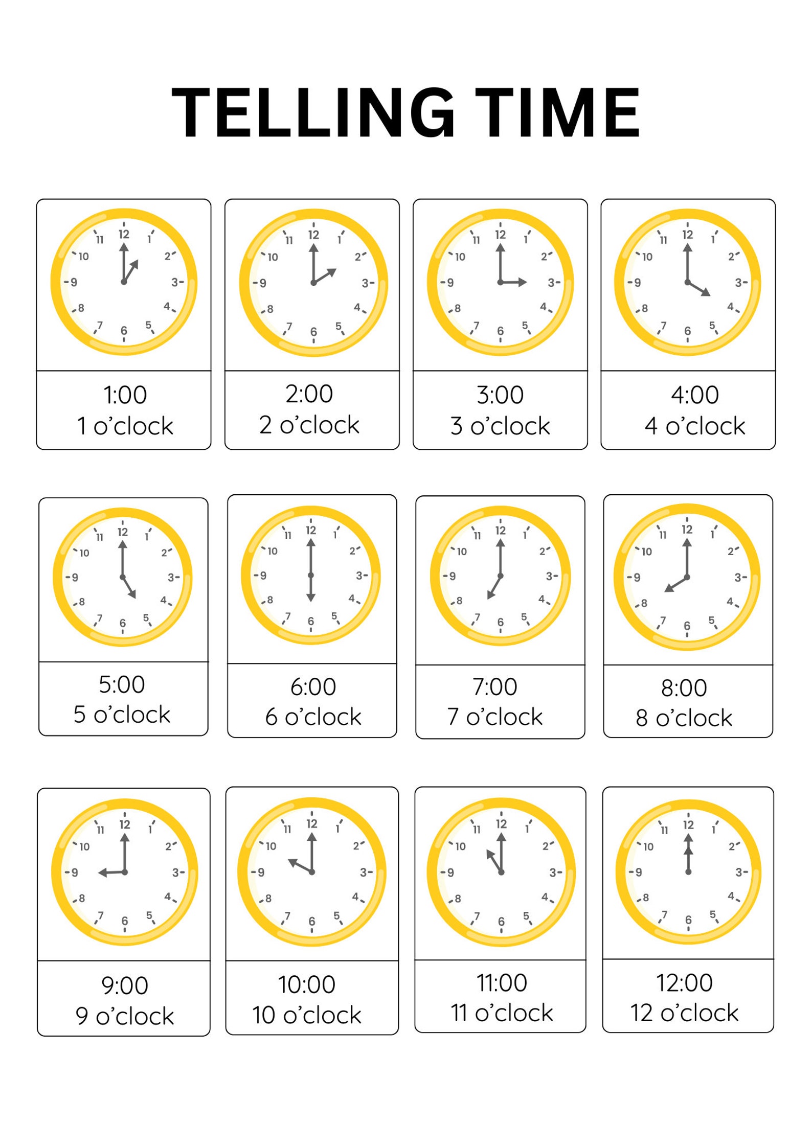 Telling Time Telling Time Poster Telling Time Worksheets Telling Time ... Telling Time Telling Time Poster Telling Time Worksheets Telling Time ...