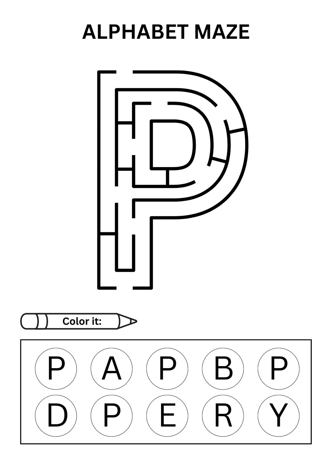 Alphabet Mazes Alphabet Printables Alphabet Worksheets Alphabet ...