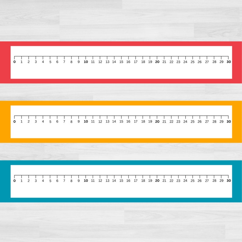 Printable Number Line 0-30: Teacher Classroom Homeschool Resource ...