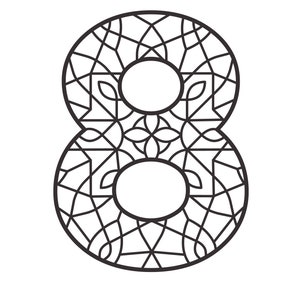 Mandala Numbers Coloring Pages | Numbers 1-10 Coloring | Numbers ...