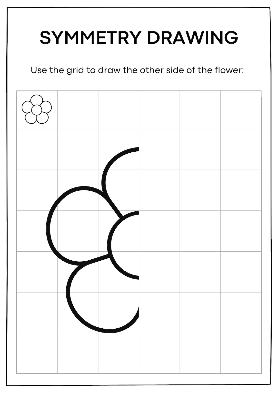 Dibujo de simetría / Actividades de líneas de simetría / - Etsy México