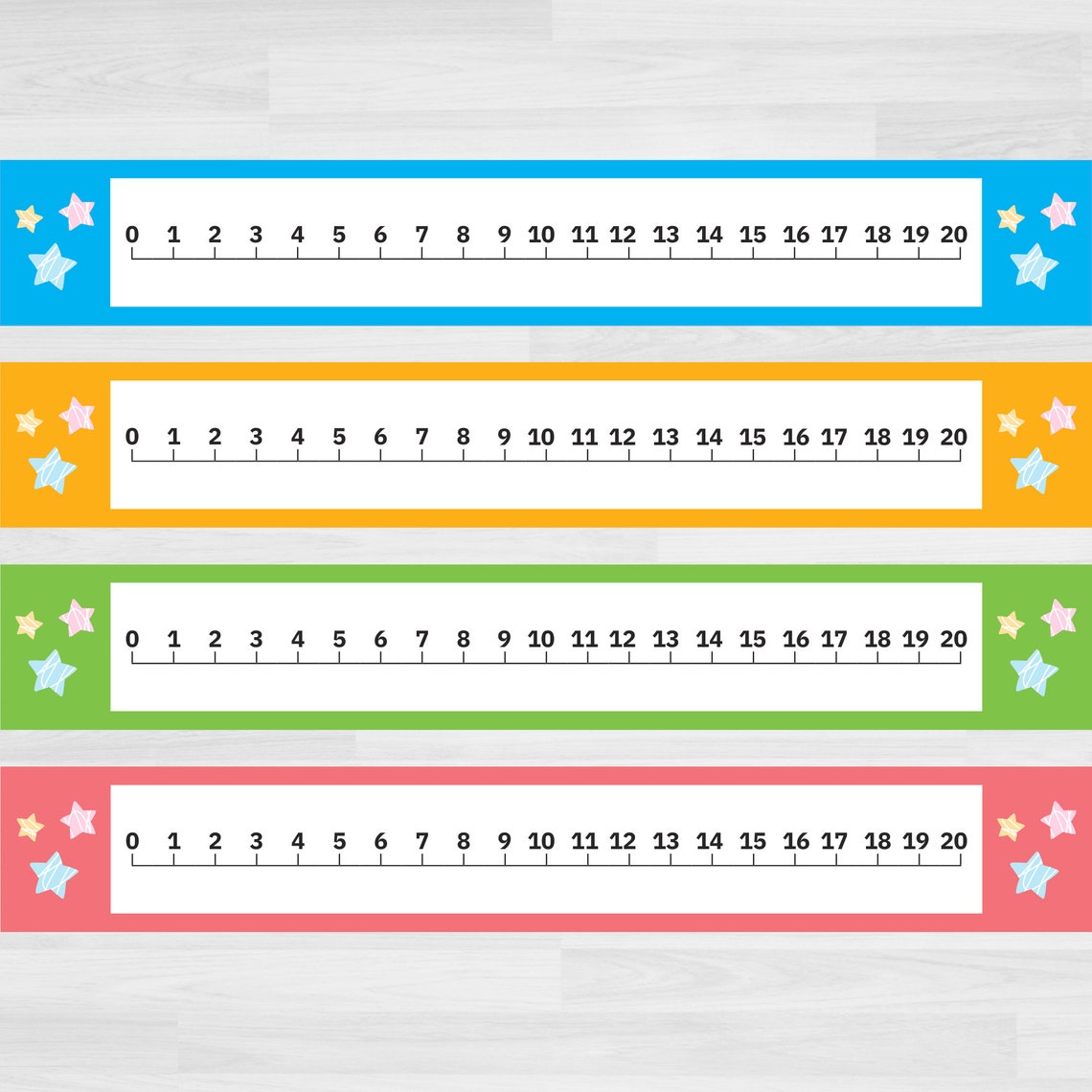 Printable Number Line 0-20: Teacher Classroom Resource (digital ...