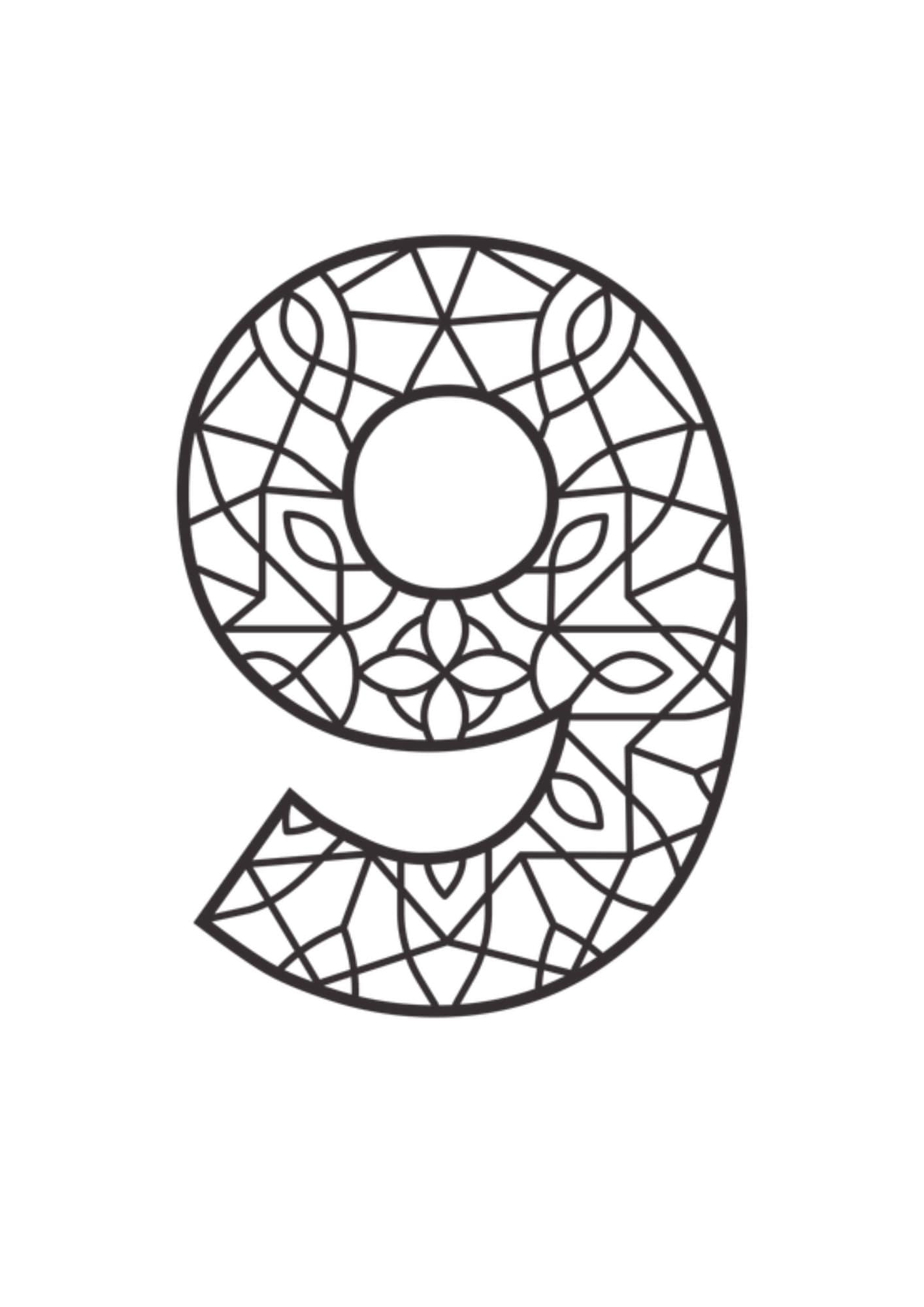 Mandala Numbers 1-10 Malseiten: Achtsamkeit Printable (PDF) - Etsy.de