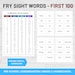 Fry Sight Words Flashcards: First 100 High Frequency Words (digital ...