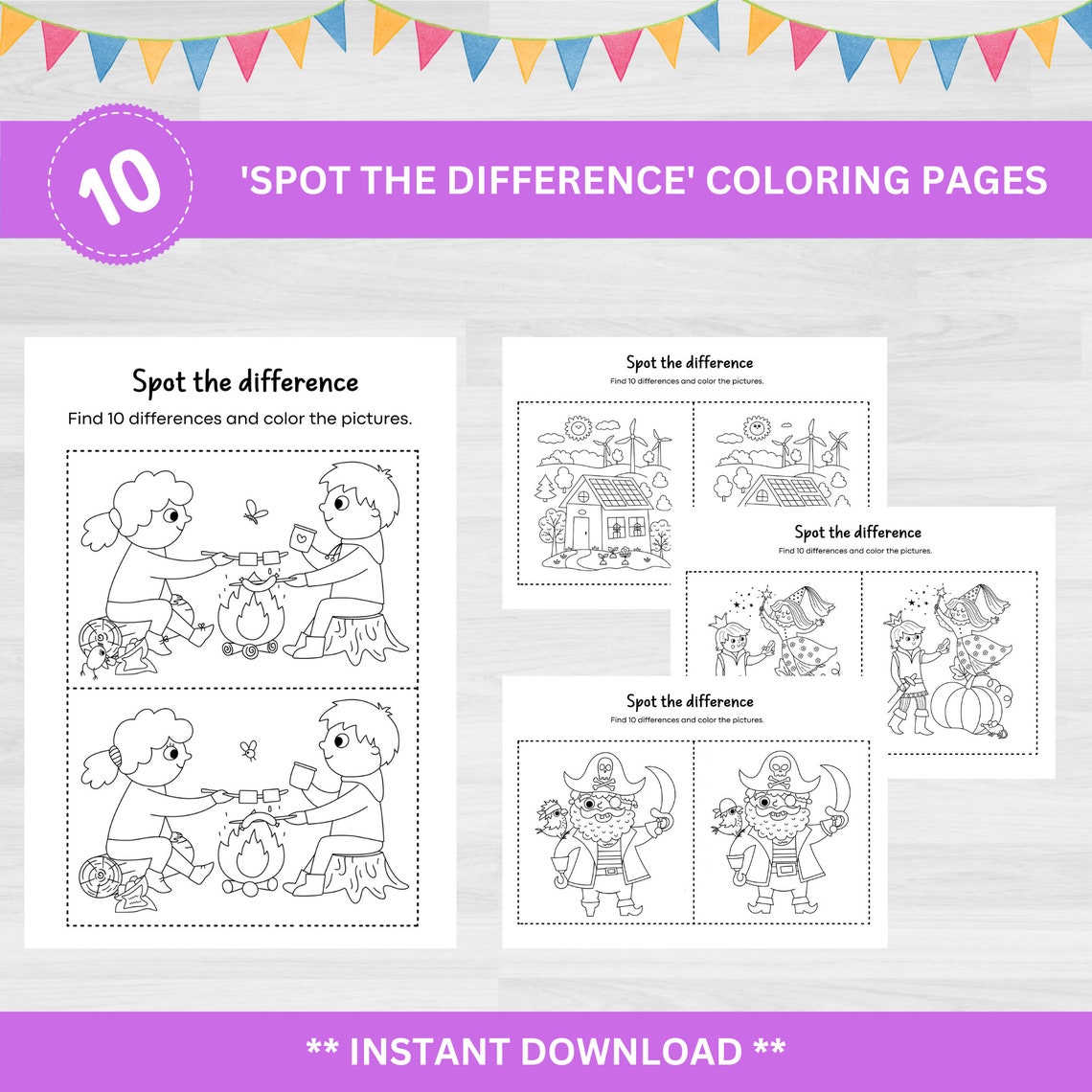 Spot the Difference Activities | Spot the Difference Printable Pages ...
