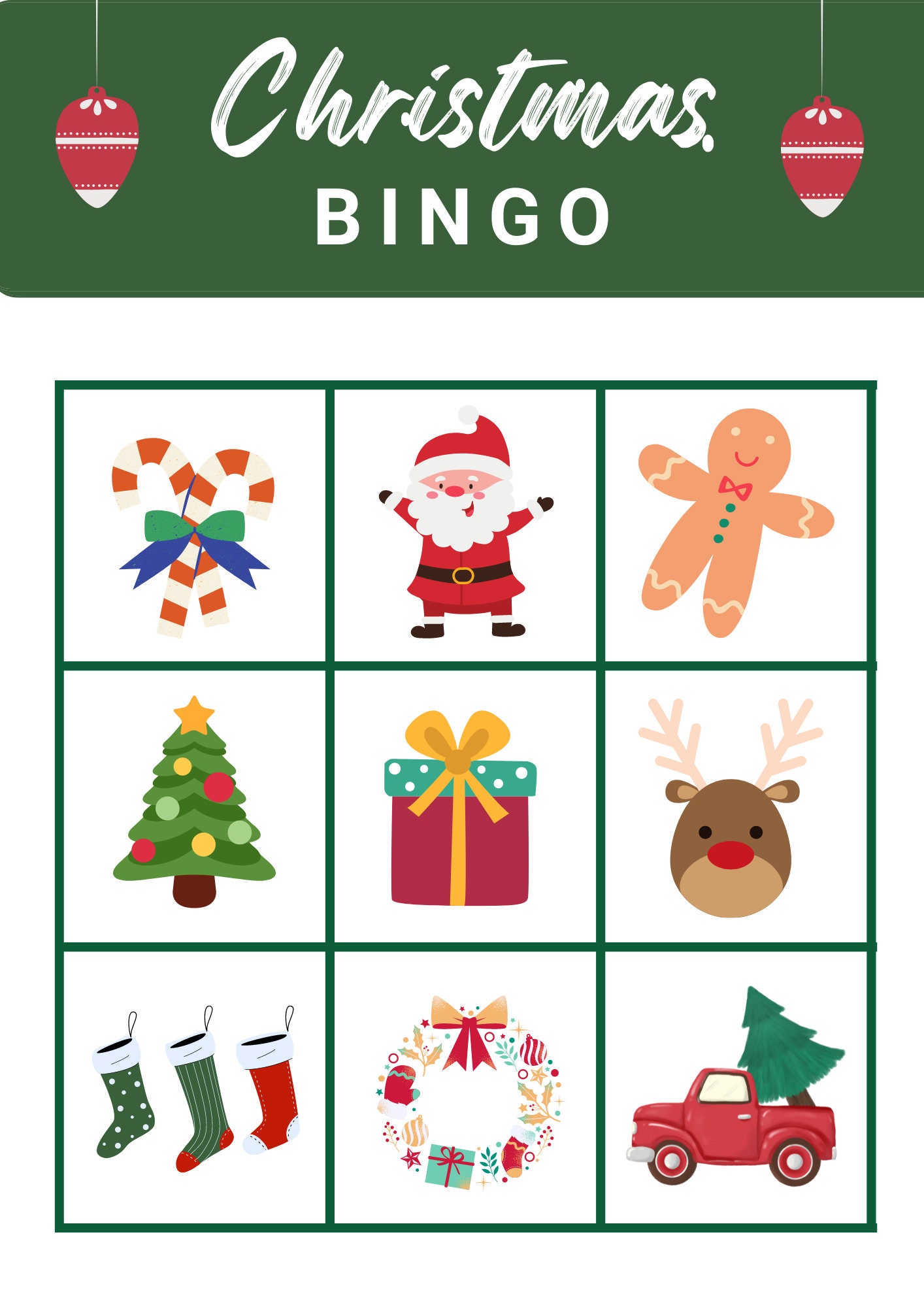 Christmas Bingo Cards Christmas Bingo Printable Christmas Activities ...