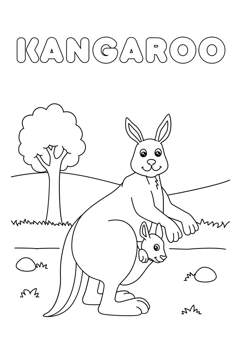 Native Australian Animals Coloring Pages | Australian Animals ...