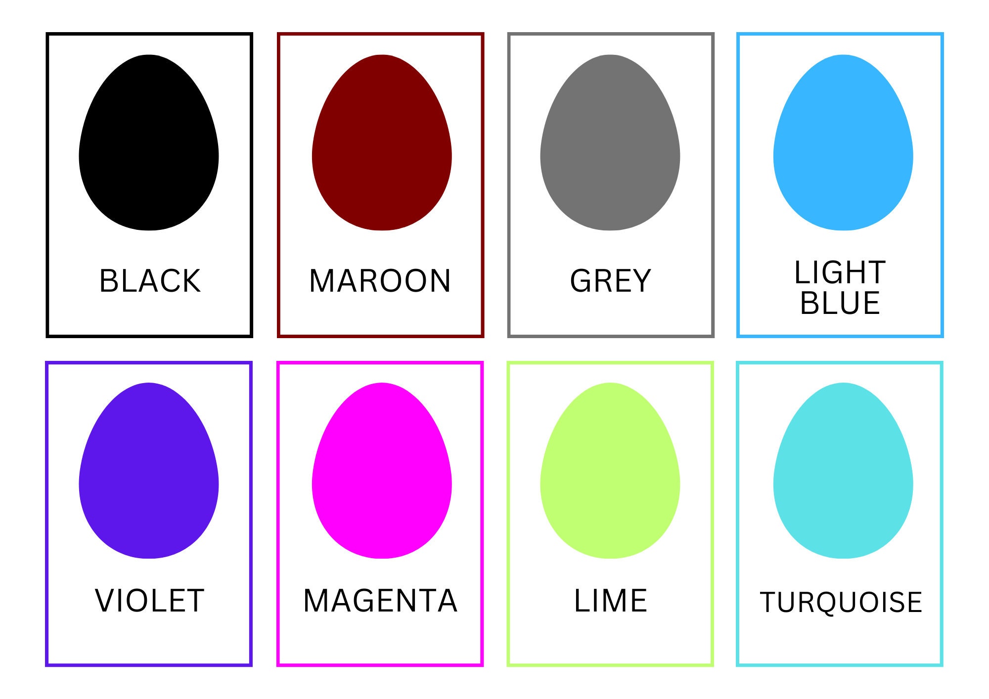 Colors Printable Colors Chart Colors Worksheets Colors of the Rainbow ...