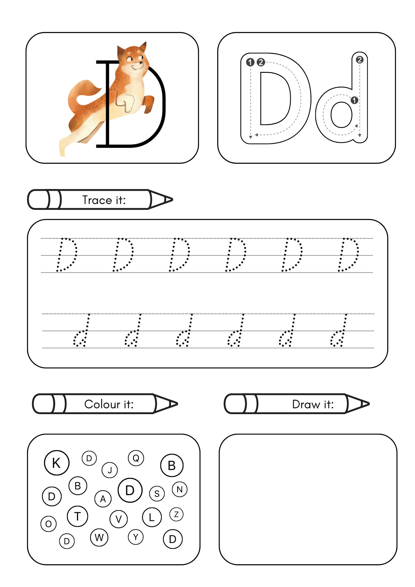 Alphabet Letter Worksheets Alphabet Tracing Preschool Sheets ...