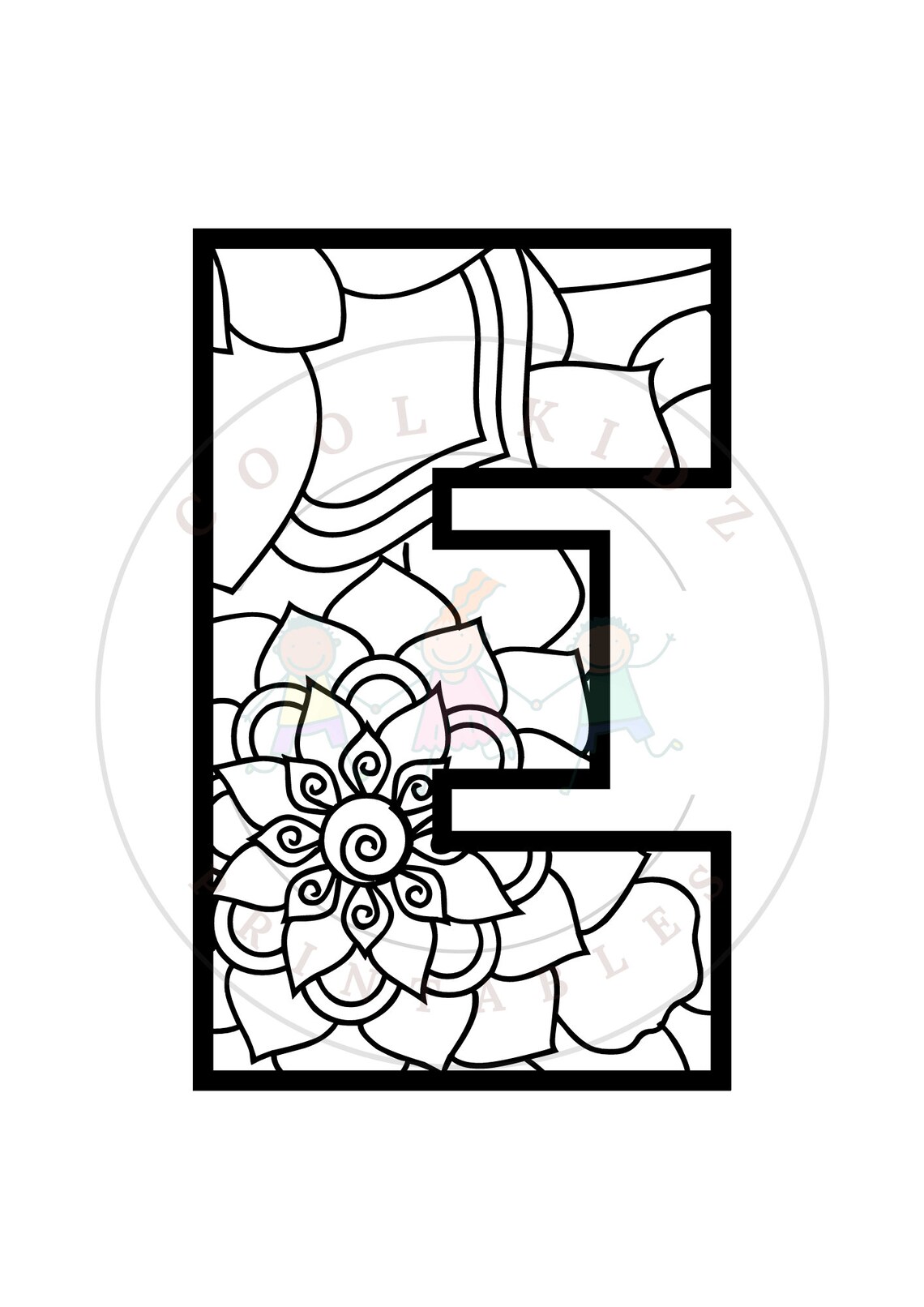 Mandala Alphabet Coloring Pages Mandala Alphabet Letter Coloring ...
