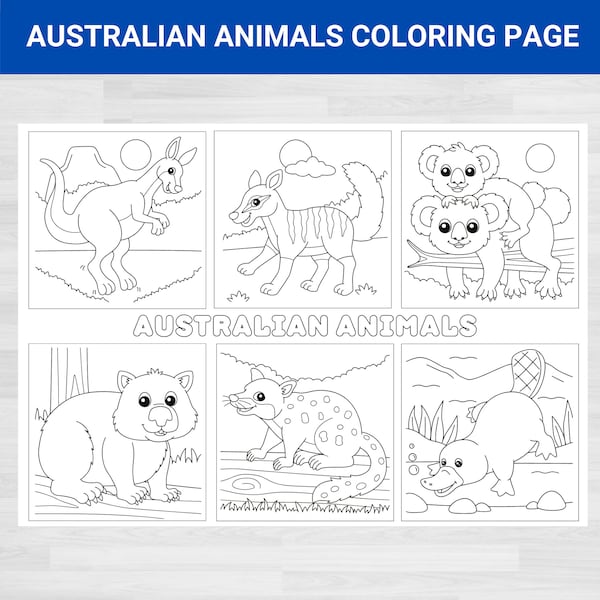 Australian Animals - Etsy