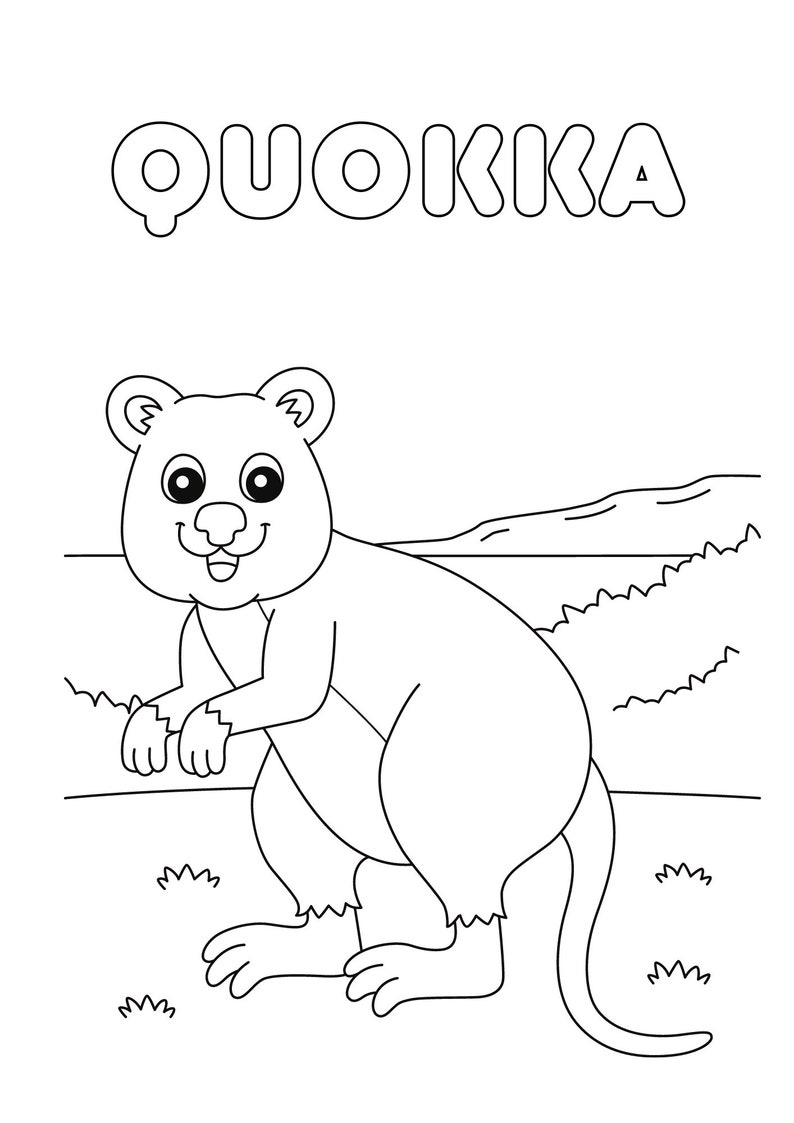 Native Australian Animals Coloring Pages | Australian Animals ...