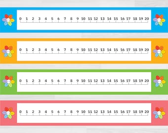 Printable Number Line 0-30: Teacher Classroom Resource (PDF) - Etsy
