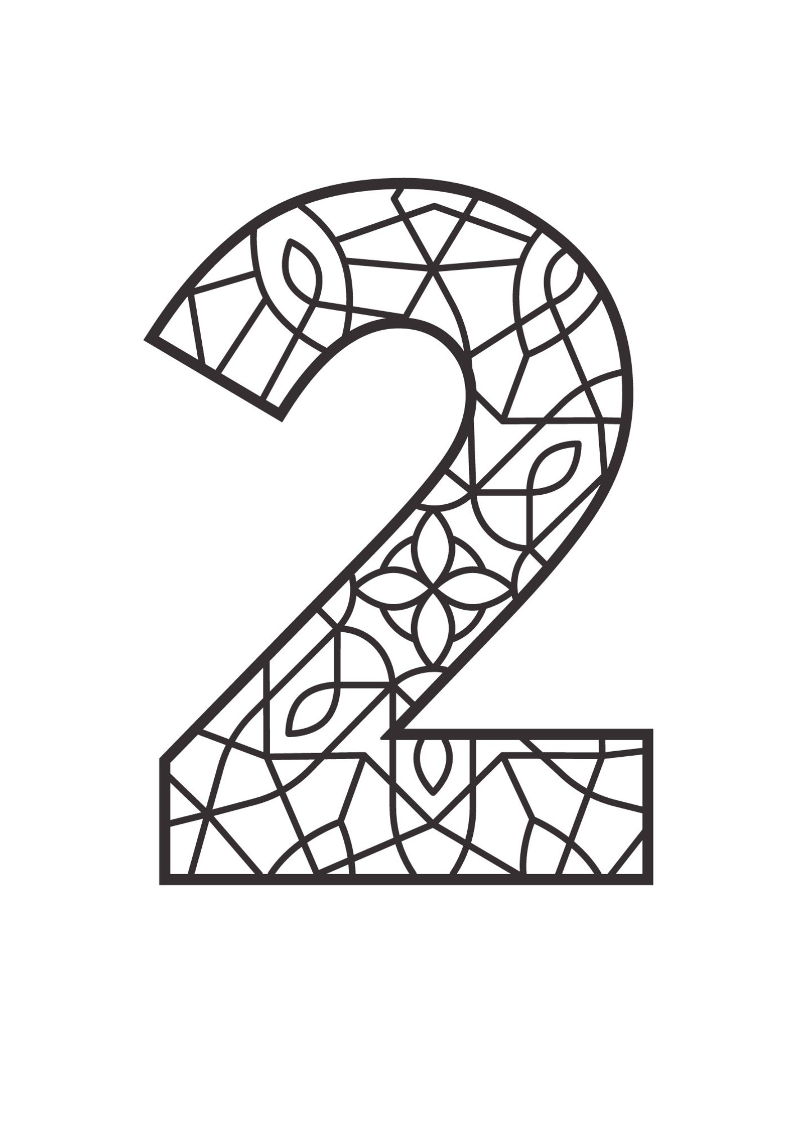 Mandala Numbers Coloring Pages | Numbers 1-10 Coloring | Numbers ...