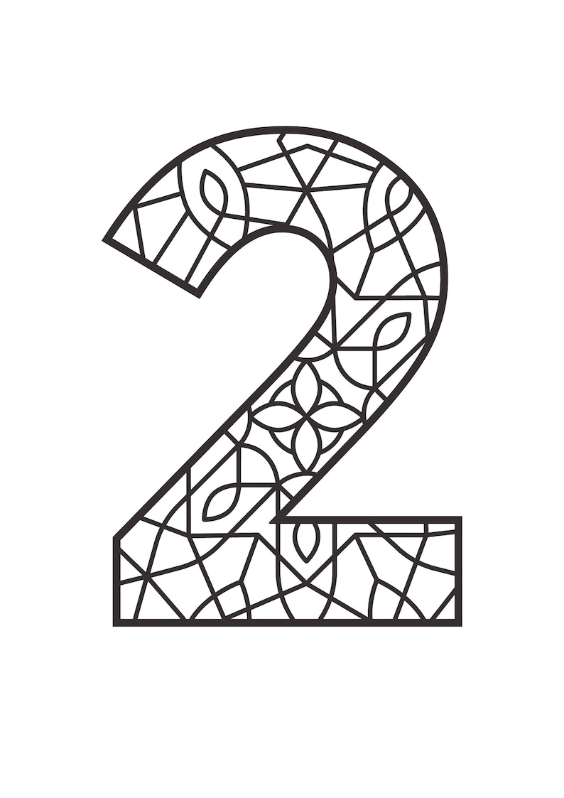 Mandala Numbers 1-10 Coloring Pages: Mindfulness Printable (PDF) - Etsy