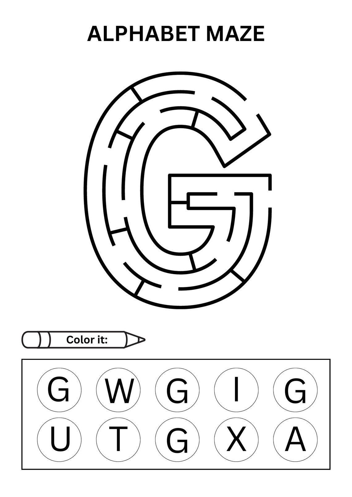 Alphabet Mazes Alphabet Printables Alphabet Worksheets Alphabet ...