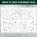 Snow Globes Christmas Coloring Page: Winter Wonderland (digital ...