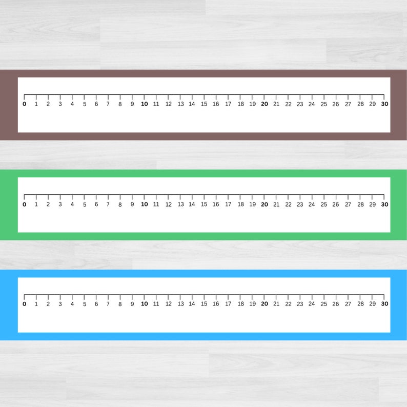 Printable Number Line 0-30: Teacher Classroom Homeschool Resource ...