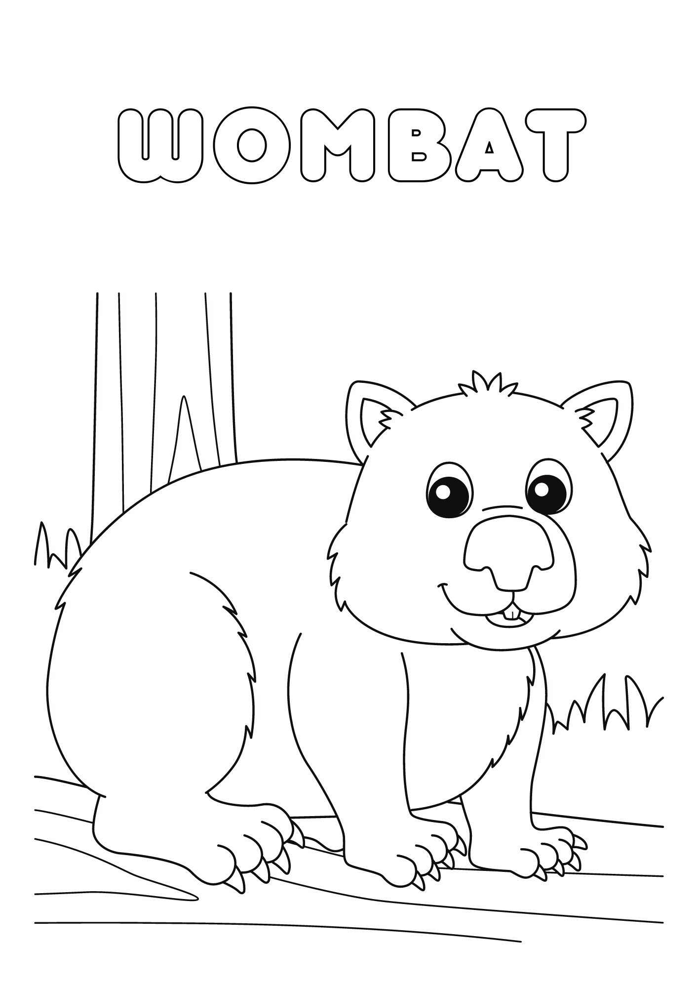 Native Australian Animals Coloring Pages | Australian Animals ...