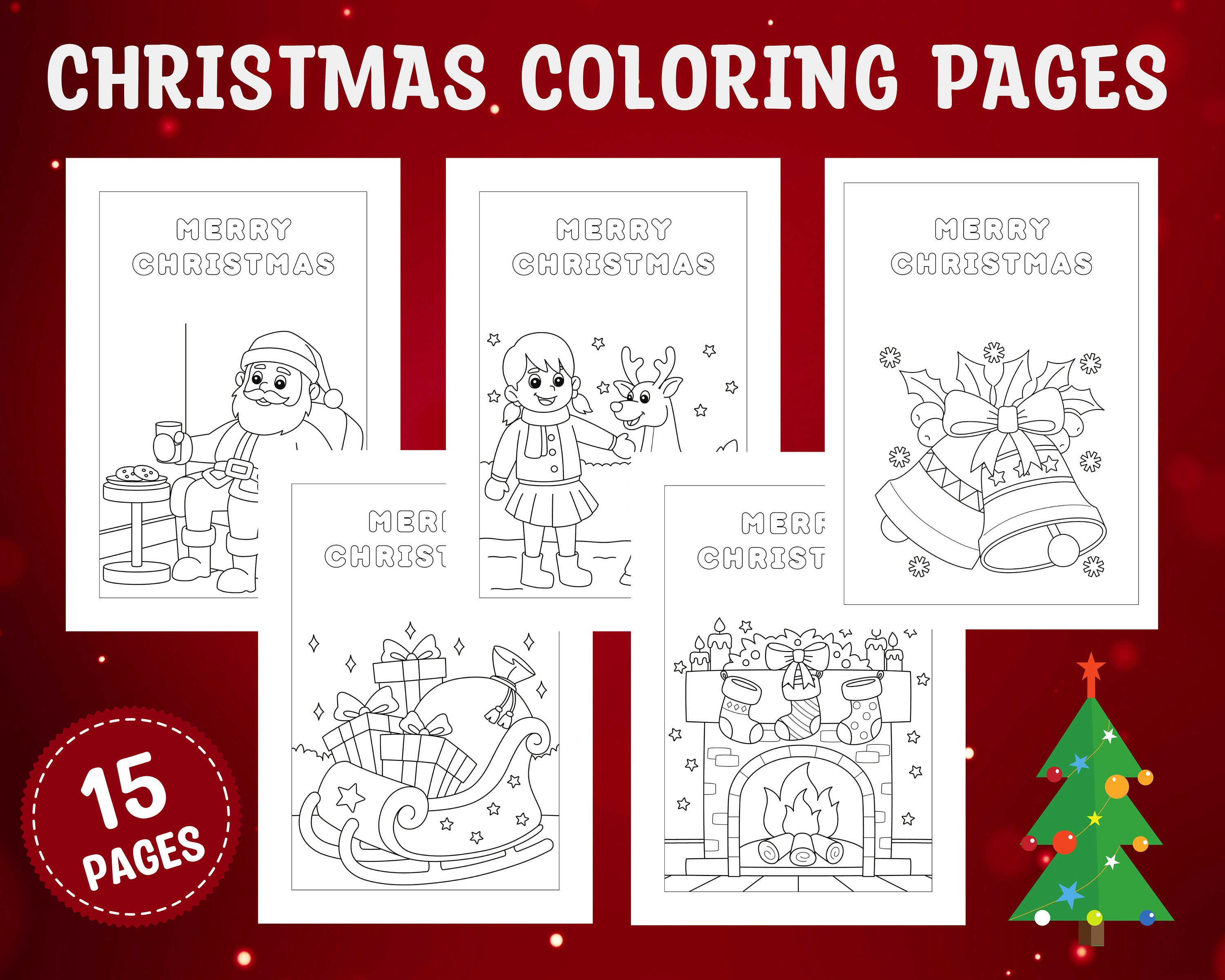 Christmas Coloring Pages Christmas Printables for Kids Christmas ...