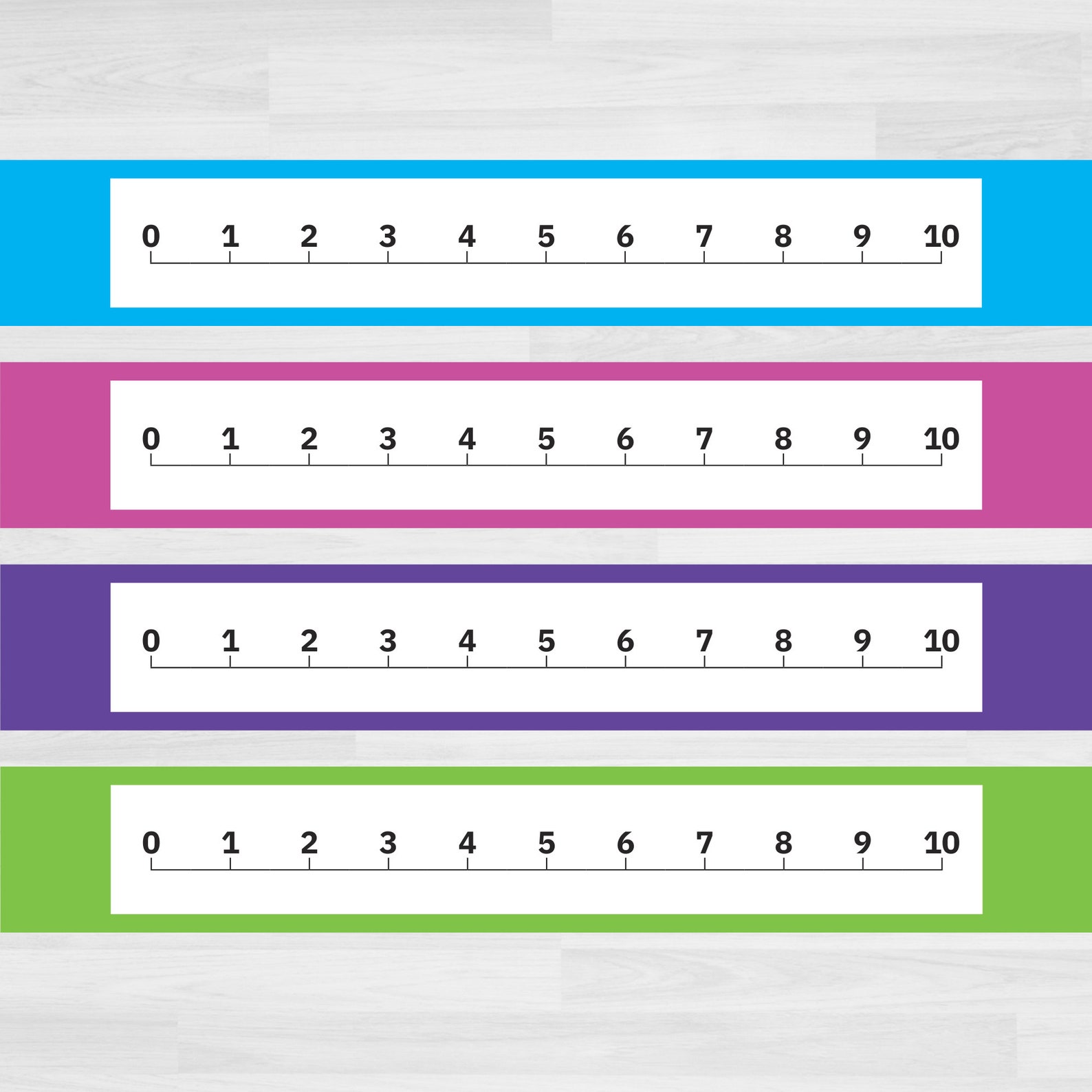 Printable Number Line 0-10 | Number Line Printable | Counting to 10 ...