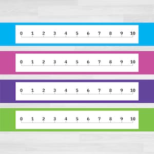 Printable Number Line 0-10: Colorful Classroom Resource (digital ...