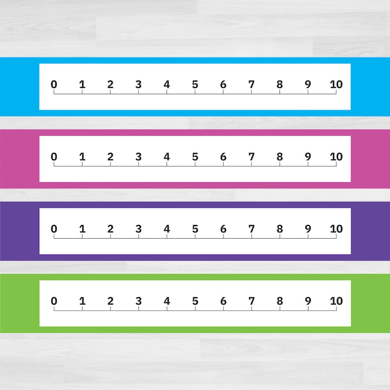 Printable Number Line 0-10: Colorful Classroom Resource (digital ...