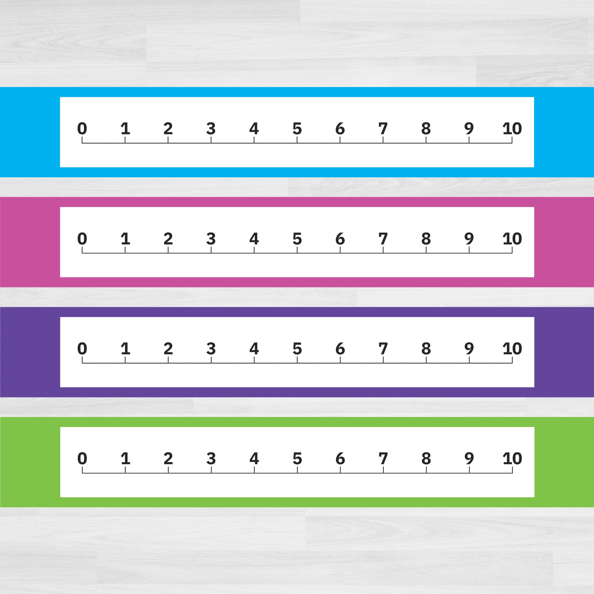 Printable Number Line 0-10 | Number Line Printable | Counting to 10 ...