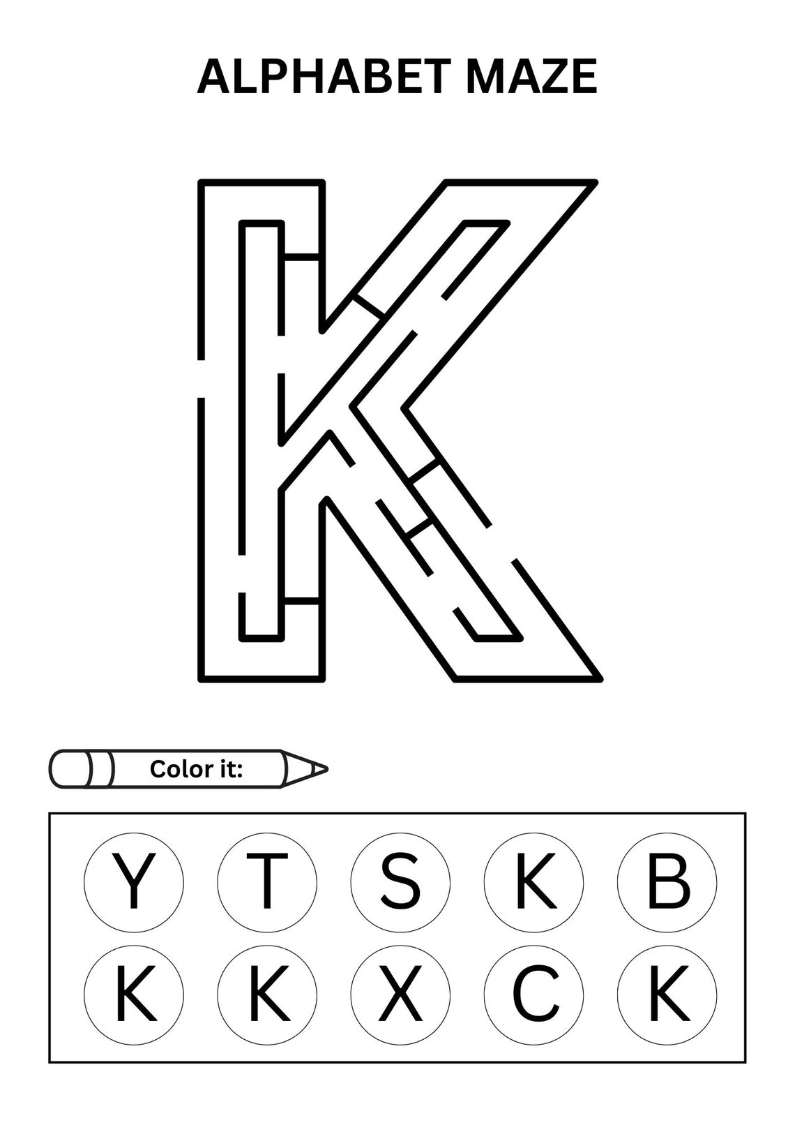 Alphabet Mazes Alphabet Printables Alphabet Worksheets Alphabet ...