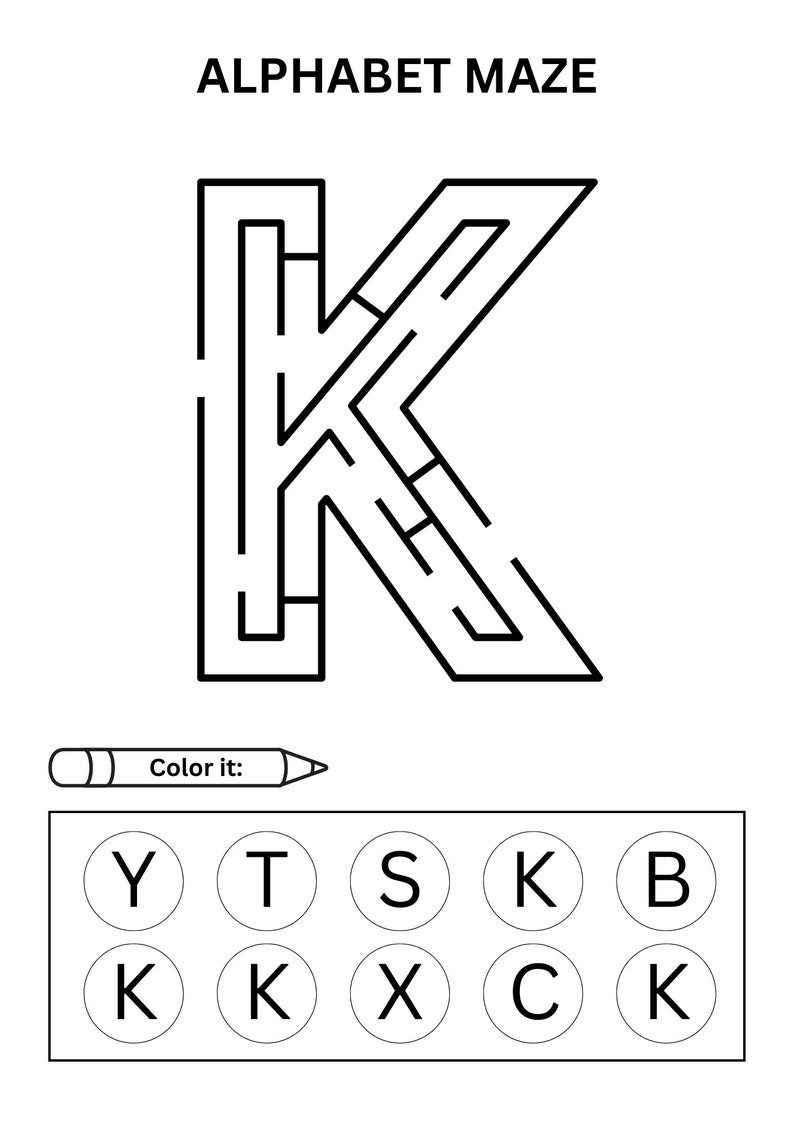 Alphabet Mazes Alphabet Printables Alphabet Worksheets Alphabet ...