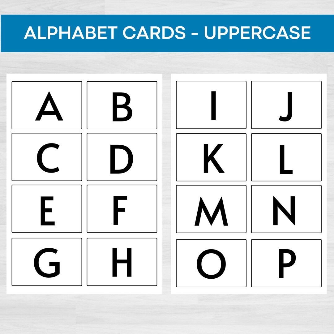 Tarjetas del alfabeto / Tarjetas flash del alfabeto / Ayudas de ...