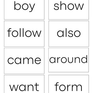 Fry Sight Words: Second 100 Flashcards (digital Download) - Etsy