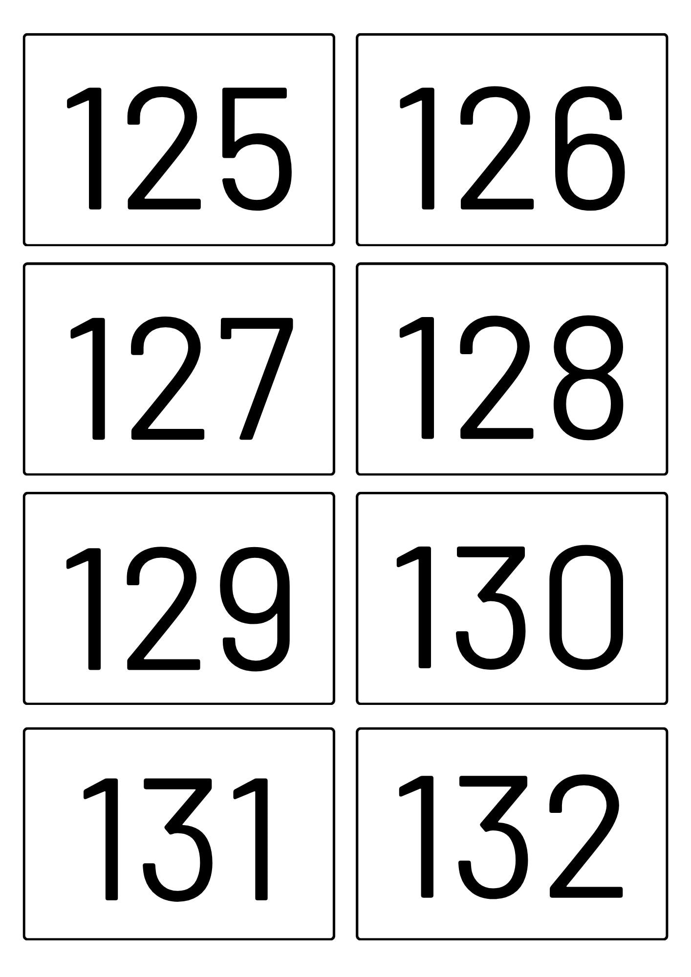 Number Flash Cards 101-200: Printable Numeracy Aid (digital Download ...