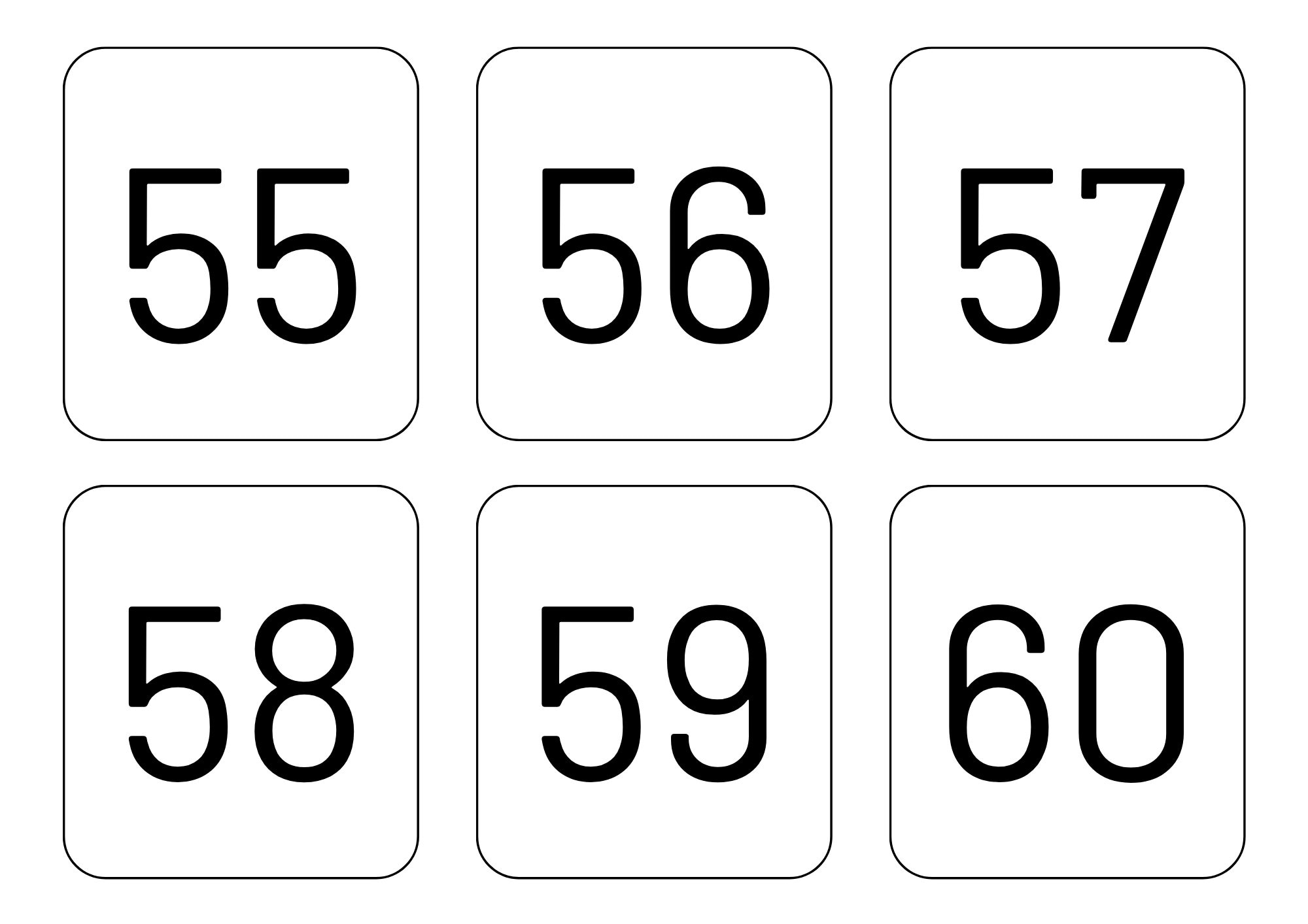 Numbers 1-100 Flashcards Count to 100 Learn to Count Math Printables ...