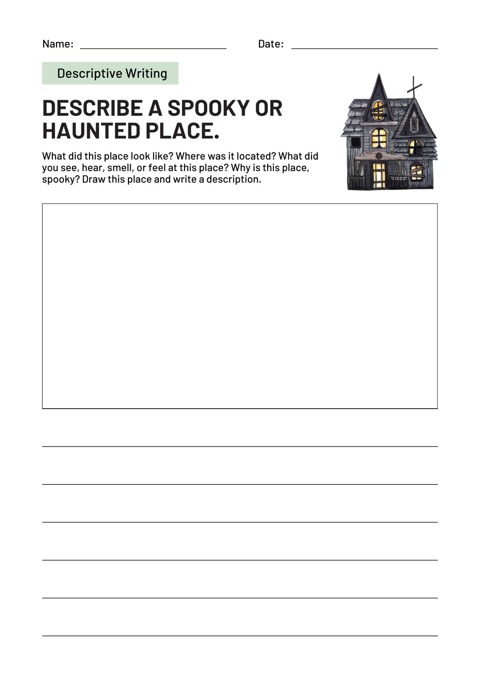 Descriptive Writing Prompts: Story Starters & Draw and Write (digital ...