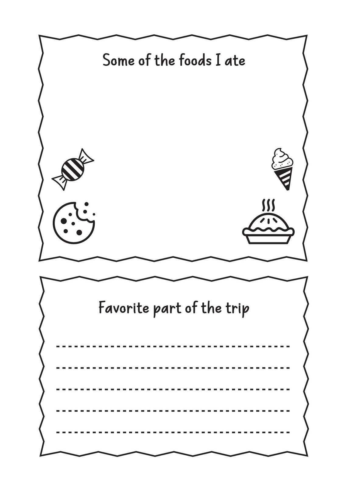 Travel Journal Printable Travel Journal Kids Travel Journal Digital ...
