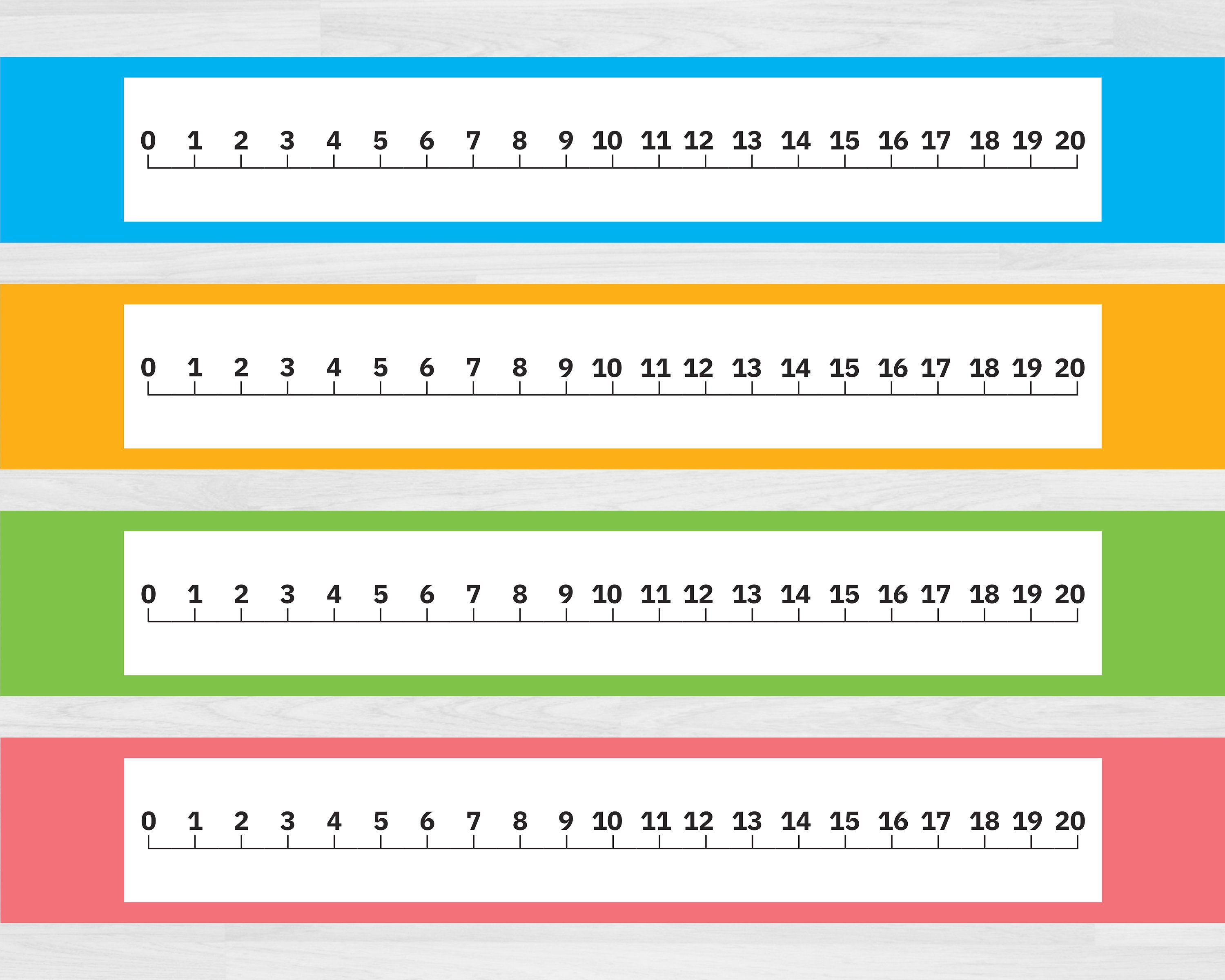 Printable Number Line 0-20 Number Line Printable Counting - Etsy Australia