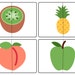 Fruit Matching Activity | Fruit Flashcards| Fruit Matching Printable ...