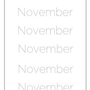 Months of the Year Tracing Worksheet: Handwriting Practice (digital ...